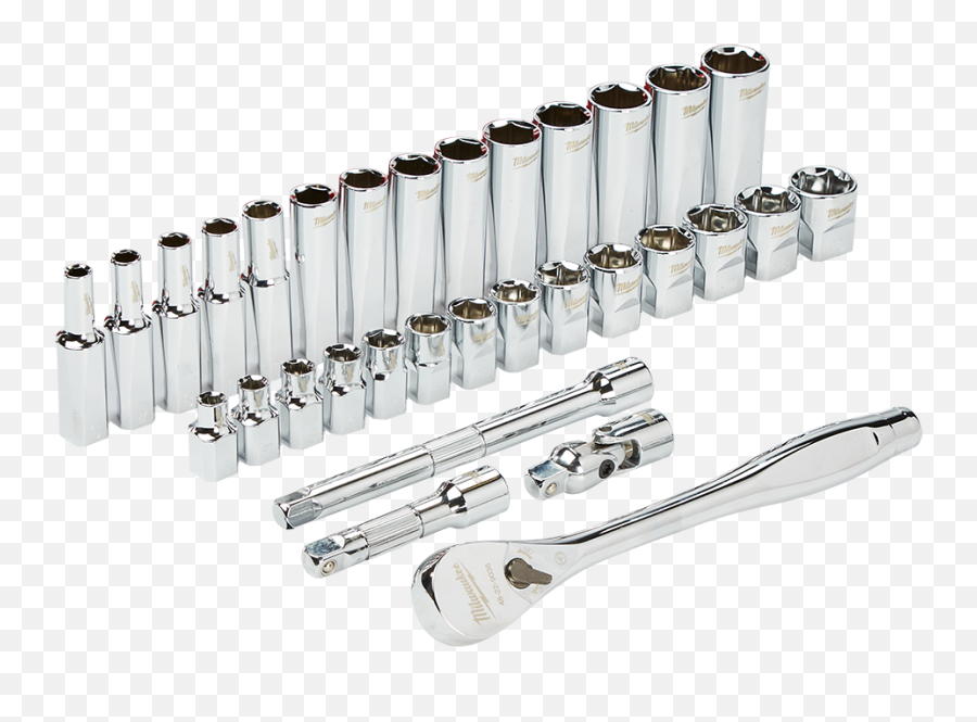 38 Drive 32pc Ratchet U0026 Socket Set - Metric Milwaukee Milwaukee 3 8 ...