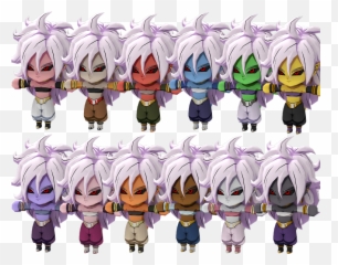 Dbfz - Cartoon Png,Android 21 Png - free transparent png images ...