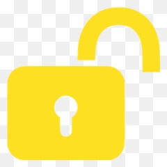 Simple Black Gradient Bootstrap Font - Lock Open Icon Png,Unlock Icon ...