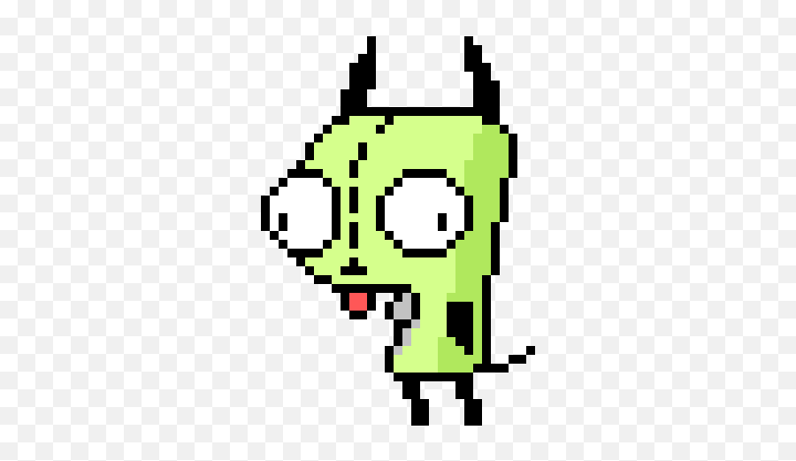 Gir Pixel Art Maker - Hidden Leaf Symbol Minecraft Png,Gir Png - free ...