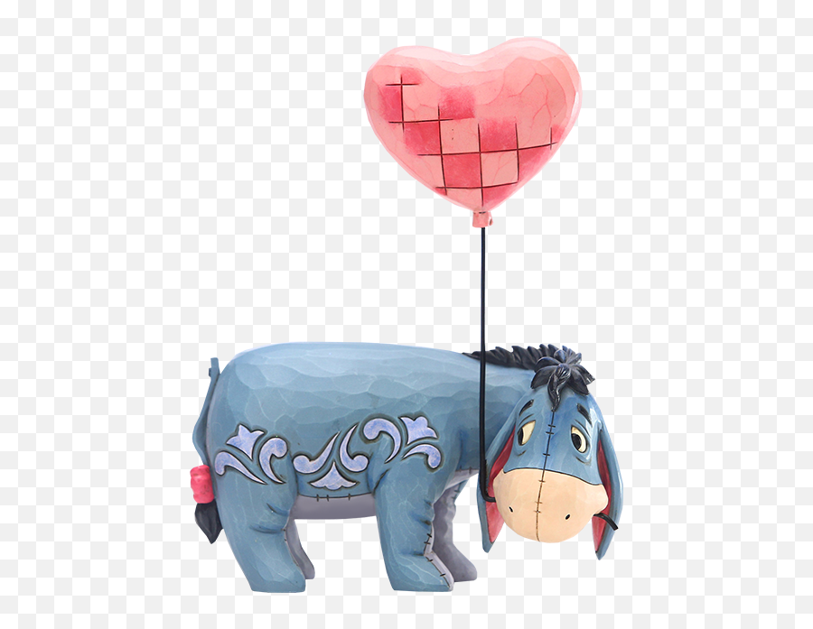 Eeyore With A Heart Balloon Figurine - Figurine By Jim Shore Eeyore Png ...