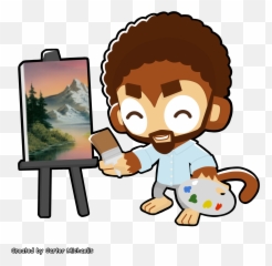Bob Ross Face Png - Bob Cut,Bob Ross Transparent Background - free ...