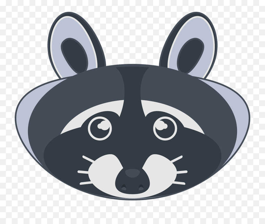 Raccoon Gray Blue - Free Vector Graphic On Pixabay Cartoon Png,Raccoon ...