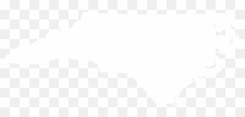 North Carolina State Plain Map - North Carolina White Icon Png,North ...
